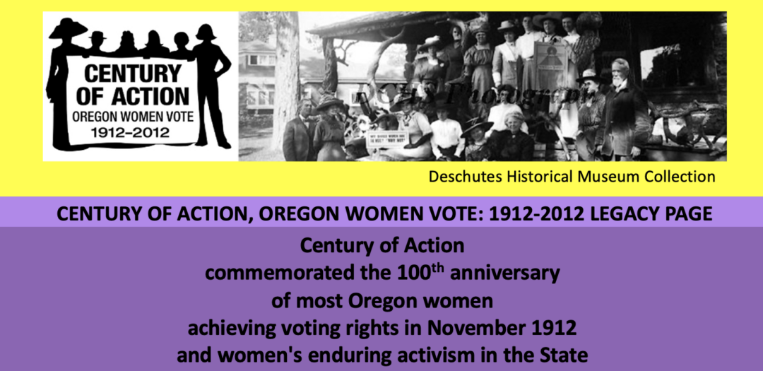 Century of Action Oregon Women Vote 1912-2012 Legacy Site